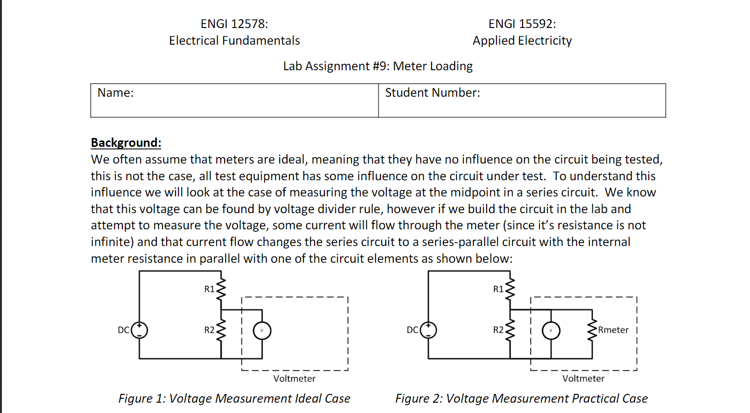 ENGI 12578: Electrical Fundamentals ENGI 15592: | Chegg.com