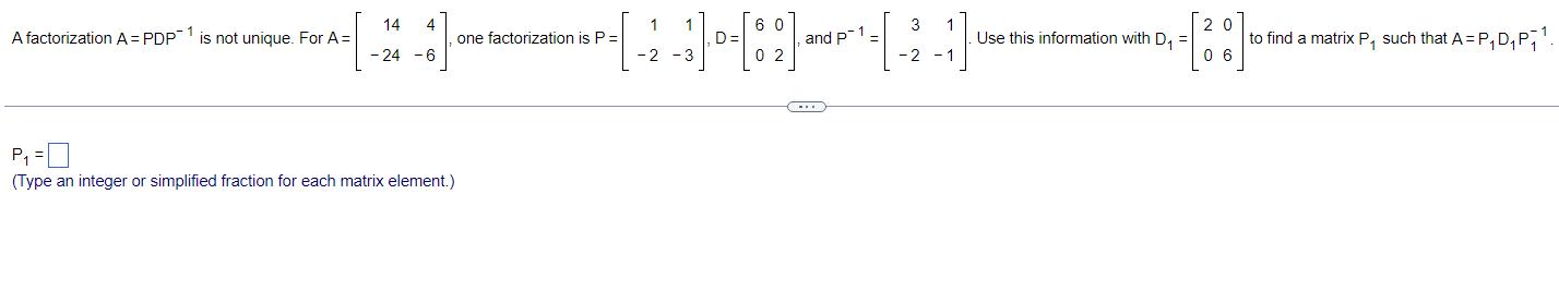 Solved A factorization A=PDP−1 is not unique. For | Chegg.com