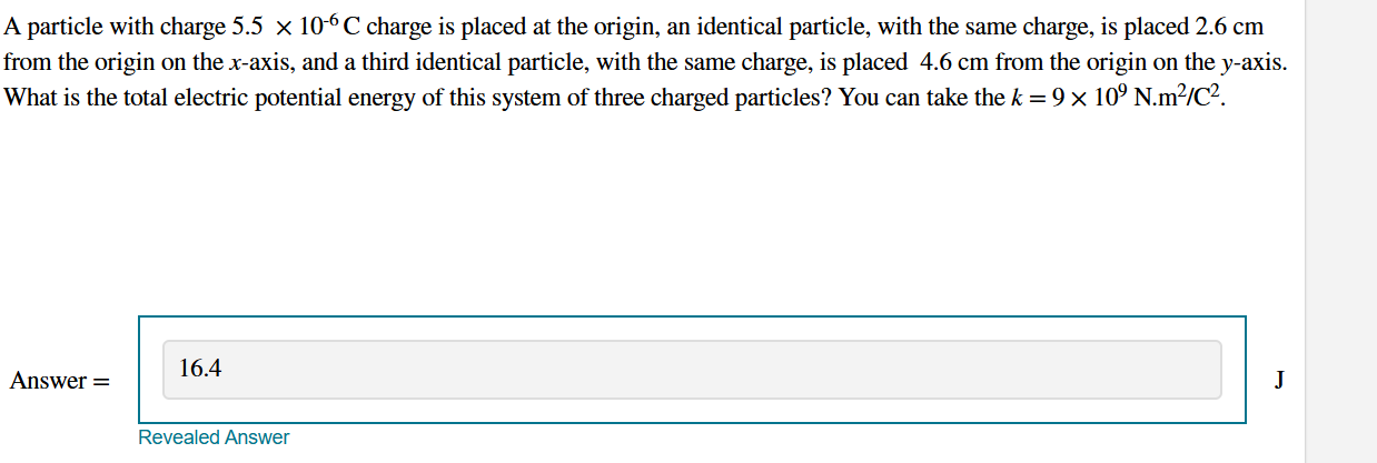 Solved A particle with charge 5.5×10-6C ﻿charge is placed at | Chegg.com