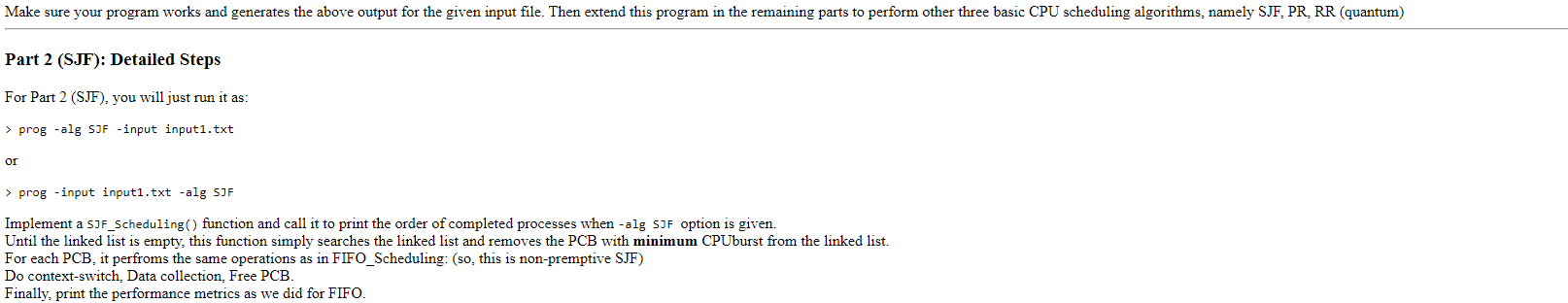 Solved Please make everything in one C file called prog.c as | Chegg.com