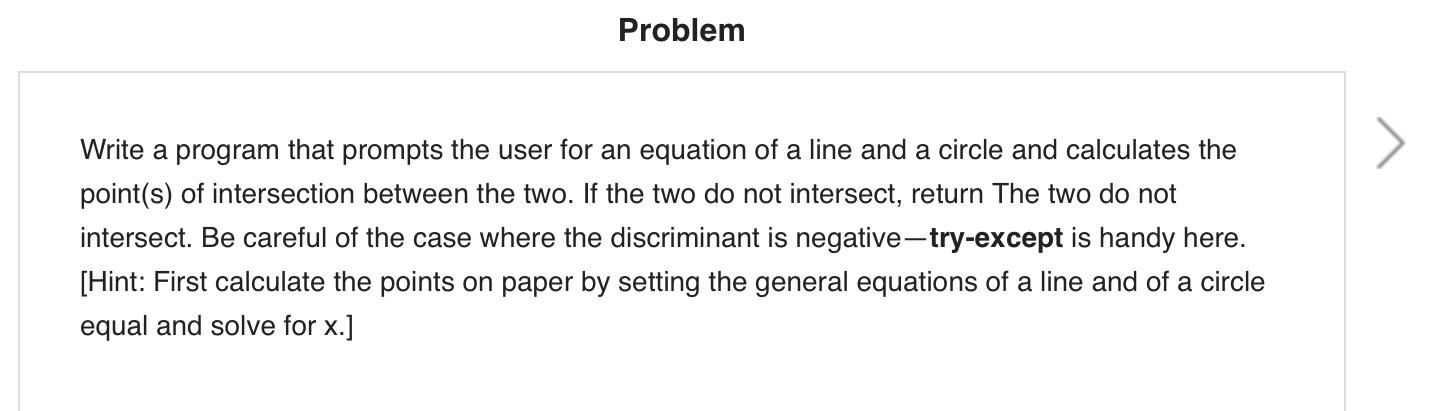 Solved Problem Write a program that prompts the user for an | Chegg.com