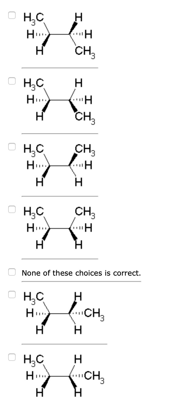 Solved Which of the following drawings represents butane in | Chegg.com