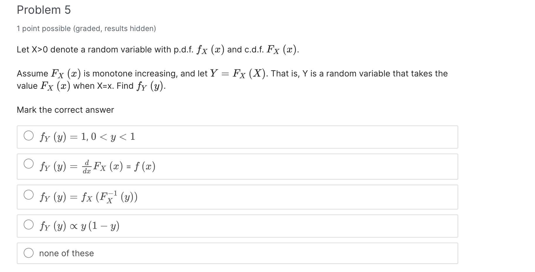 Solved Problem 5 1 point possible (graded, results hidden) | Chegg.com