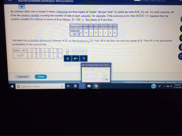 Solved Discrete probability distribution Word problems An | Chegg.com