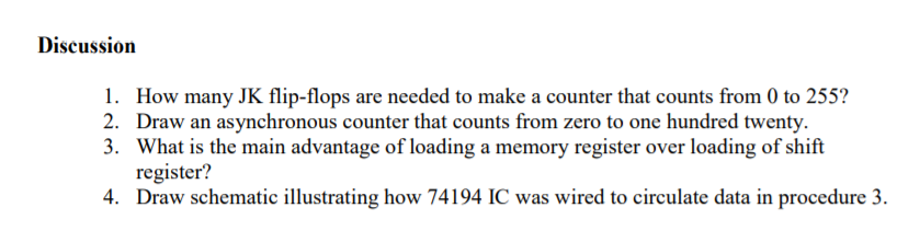 Solved 2 Draw An Asynchronous Counter That Counts From Zero 4318