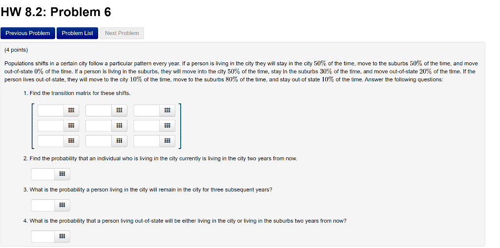 Solved HW 8.2: Problem 6 Previous Problem Probler List Next | Chegg.com