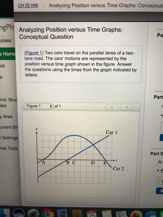 Solved Ch 02 Hw Analyzing Position Versus Time Graphs