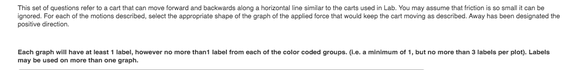 Solved This set of questions refer to a cart that can move | Chegg.com