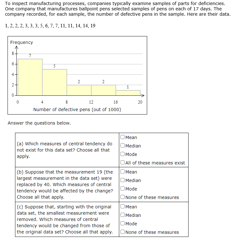 Solved To inspect manufacturing processes, companies | Chegg.com