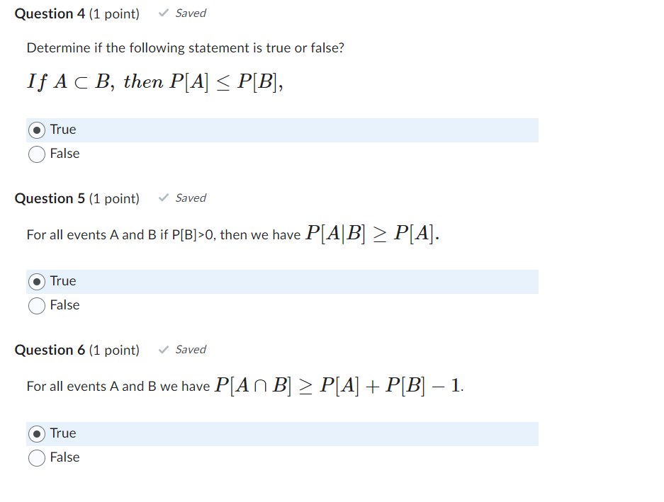 Solved Determine if the following statement is true or | Chegg.com