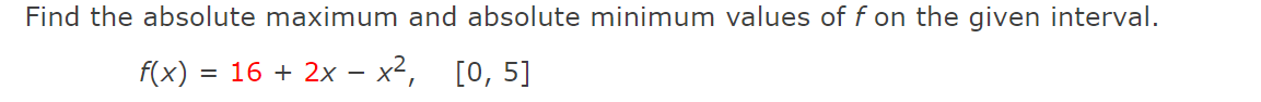 Solved Find the absolute maximum and absolute minimum values | Chegg.com