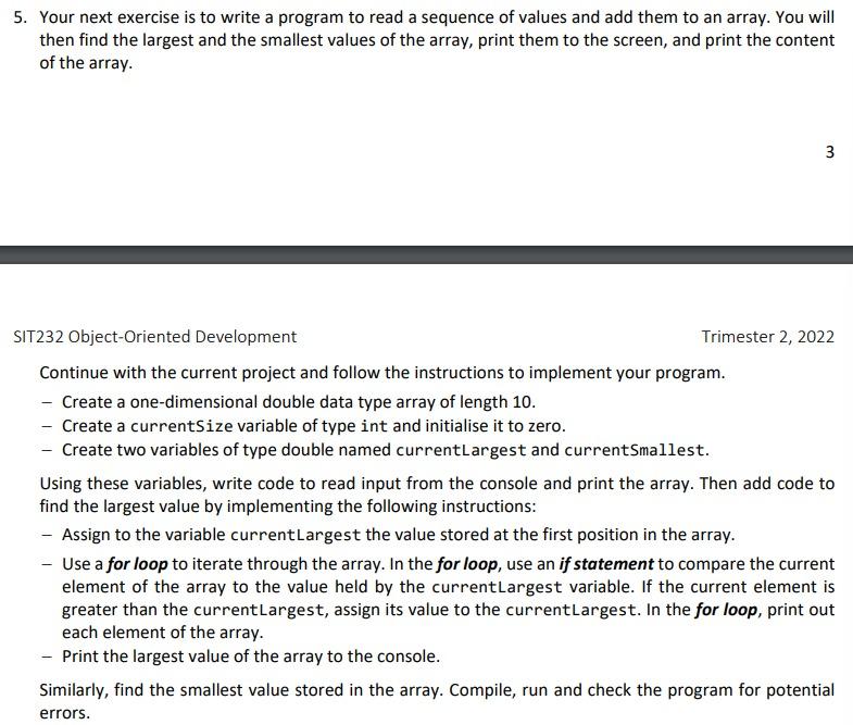 Solved 5. Your next exercise is to write a program to read a | Chegg.com