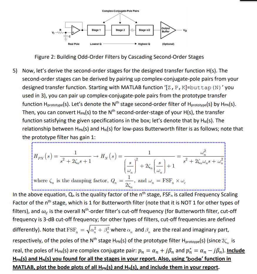4) You are designing an analog lowpass filter, | Chegg.com