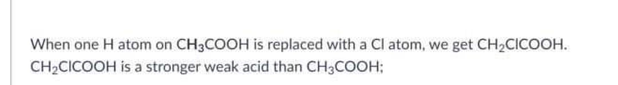 Solved Pka (CH2ClCOOH) = 2.85 A) What’s the Ka? B) | Chegg.com