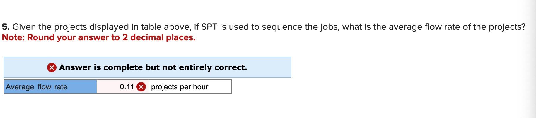 Solved Processing time for eight projects, displayed in the | Chegg.com