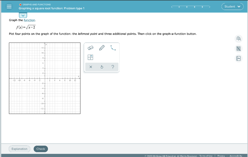 Solved OGRAPHS AND FUNCTIONS Graphing a square root | Chegg.com