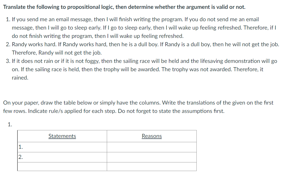 Solved Practice Inference Rules: Propositional Logic Use the | Chegg.com