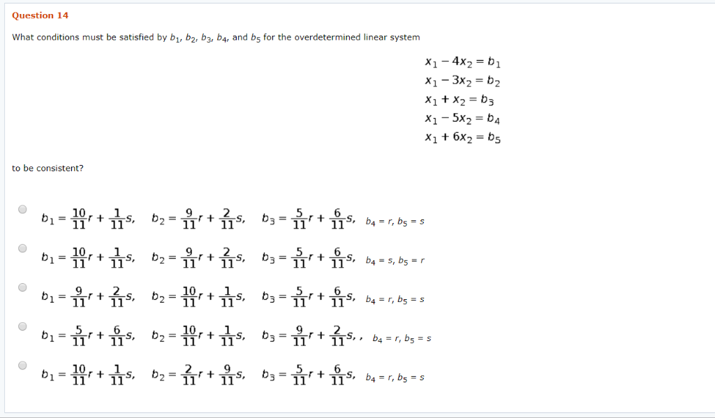 Solved What conditions must be satisfied by b1, b2, b3, | Chegg.com