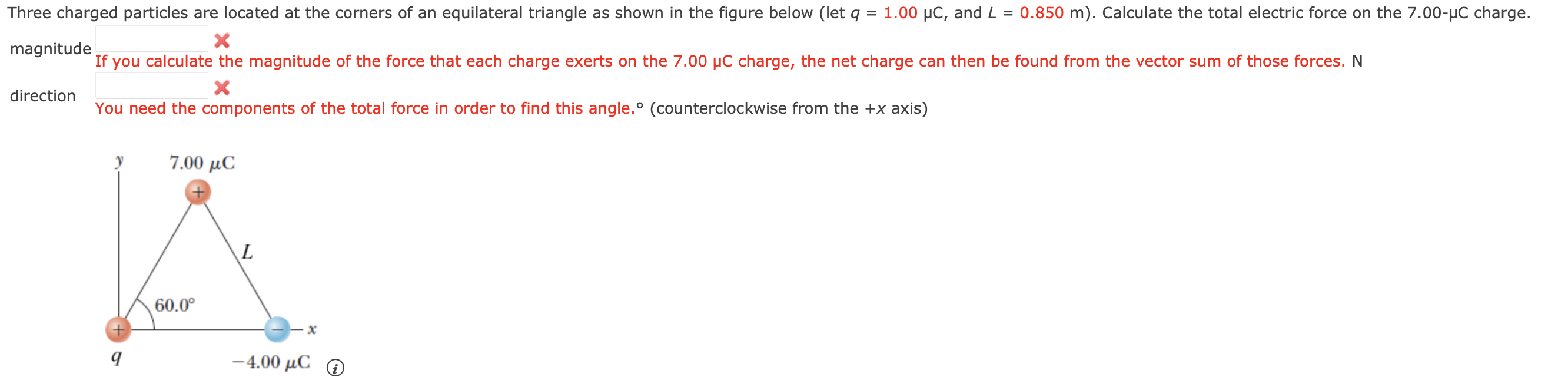Solved magnitudeIf you calculate the magnitude of the force | Chegg.com