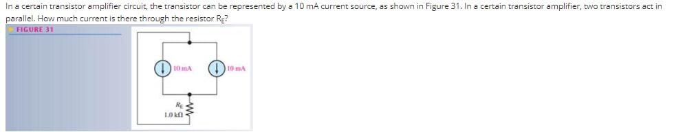 Solved In a certain transistor amplifier circuit, the | Chegg.com