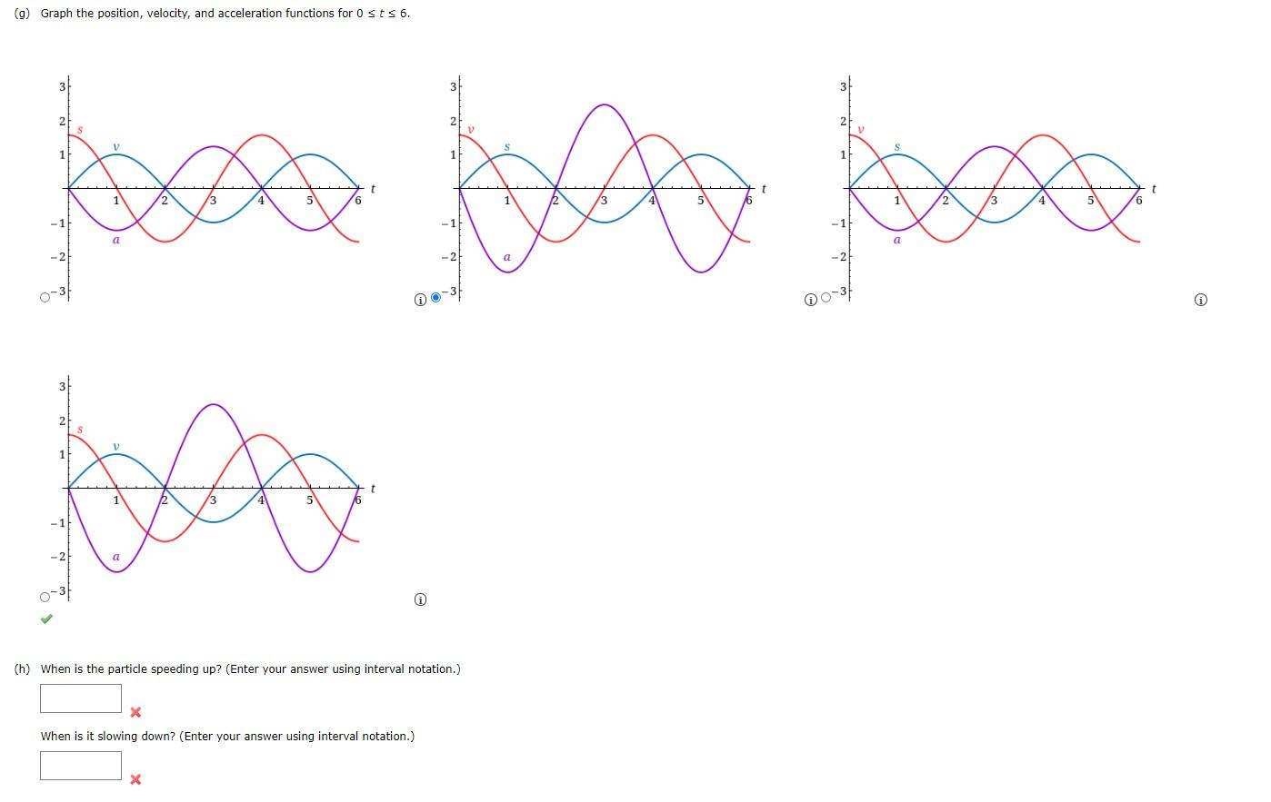 Solved A graphing calculator is recommended. A particle | Chegg.com