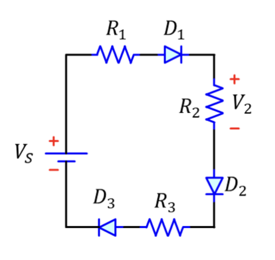 Solved In the following circuit assume VS=14, R1=7kΩ, | Chegg.com
