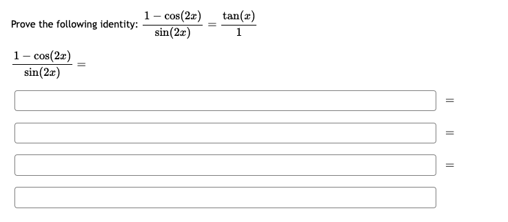 Solved Prove the following identity: | Chegg.com