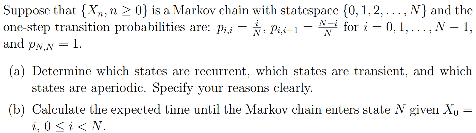 Suppose that {Xn,n≥0} is a Markov chain with | Chegg.com