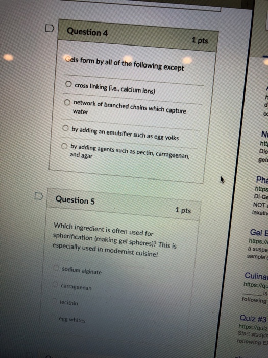 Solved 1 pts D Question 8 Bread is a type of O foam O gel D | Chegg.com Solved 1 pts D Question 8 Bread is a type of O foam O gel D | Chegg.com