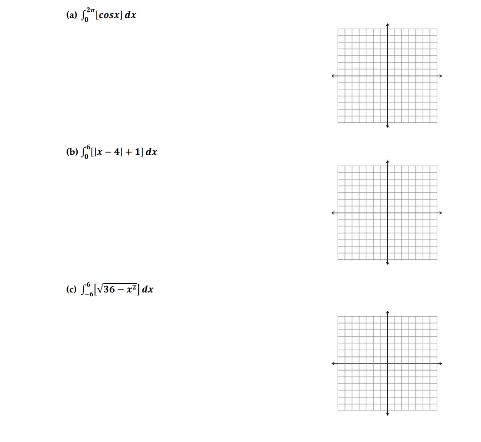 Solved Evaluate the integrals below using geometry | Chegg.com