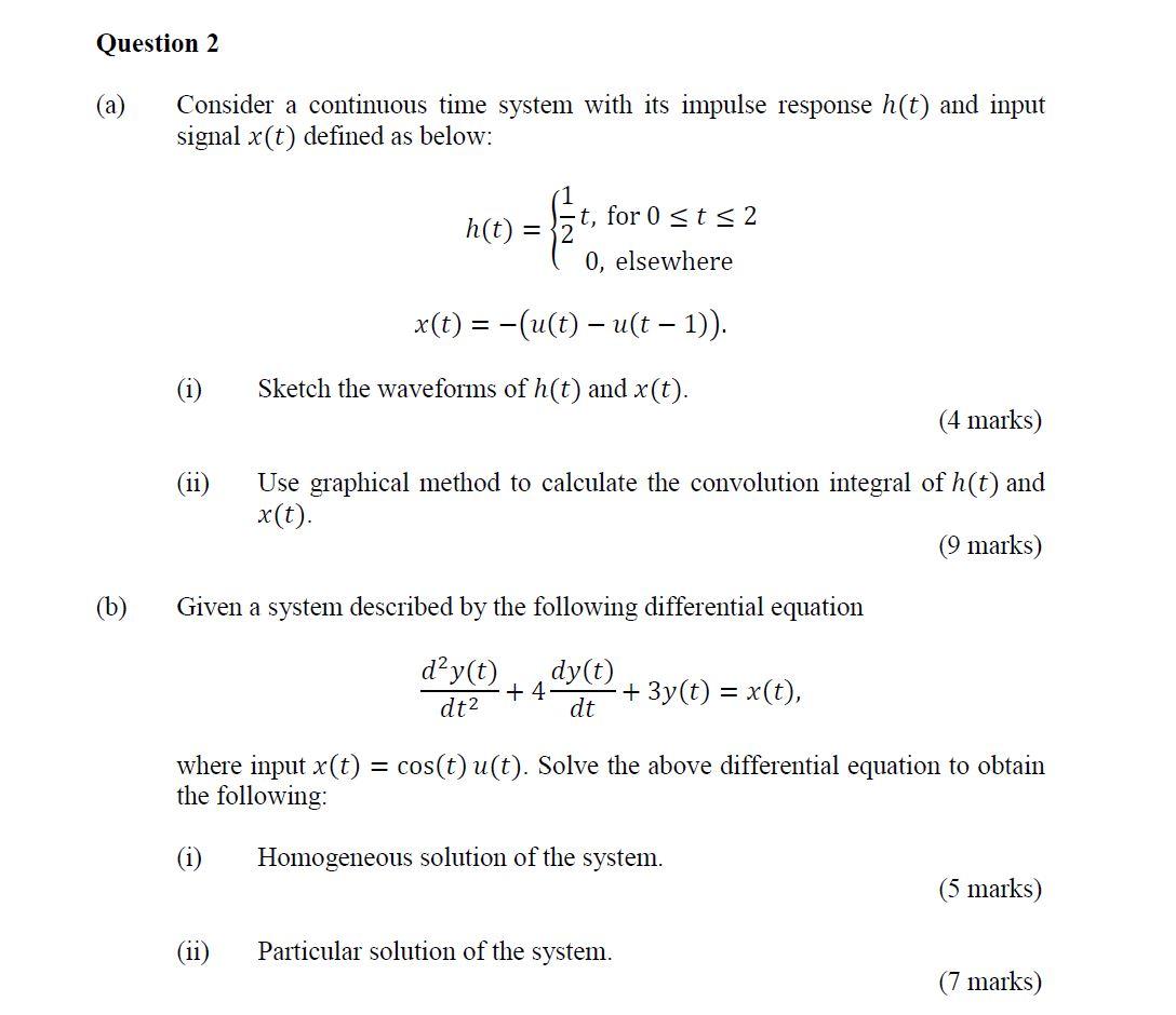 Solved Hi i need help with this linear systems & design | Chegg.com