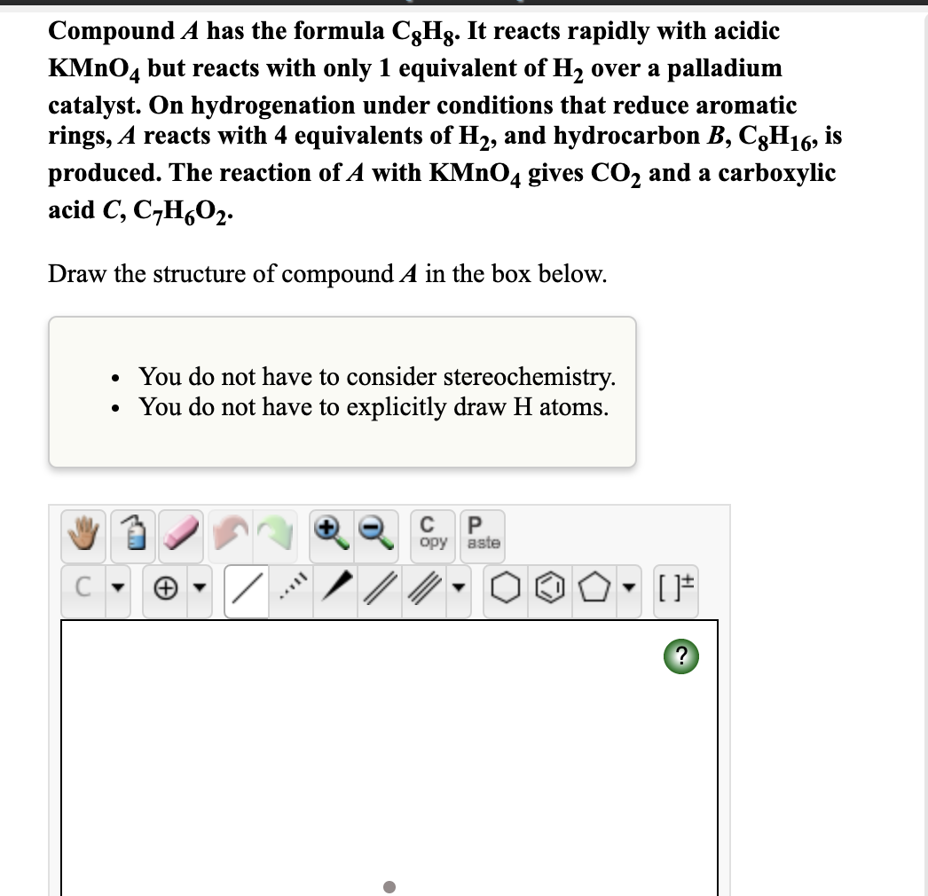 Solved Compound A has the formula C3Hg. It reacts rapidly | Chegg.com