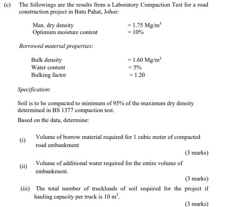 Solved The followings are the results from a Laboratory | Chegg.com