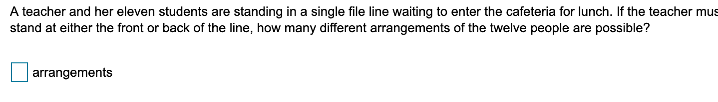 Solved A teacher and her eleven students are standing in a | Chegg.com