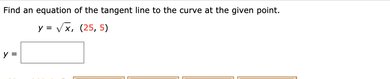 Solved Find an equation of the tangent line to the curve at | Chegg.com
