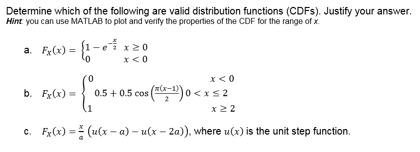 Solved Determine which of the following are valid | Chegg.com