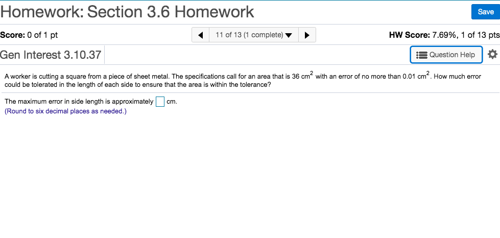 Solved Homework Section 3 6 Homework Save Score 0 Of 1 Pt