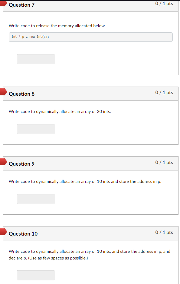 Solved Dynamic memory means memory whose value can be | Chegg.com
