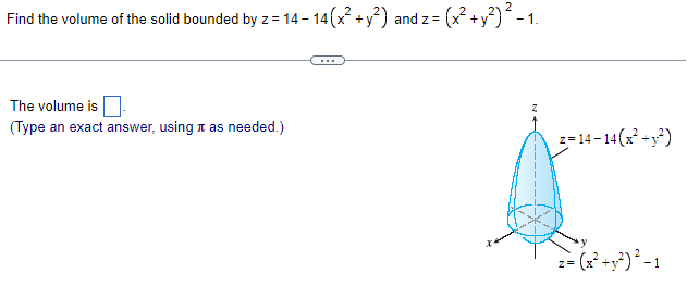 Solved Find the volume of the solid bounded by | Chegg.com