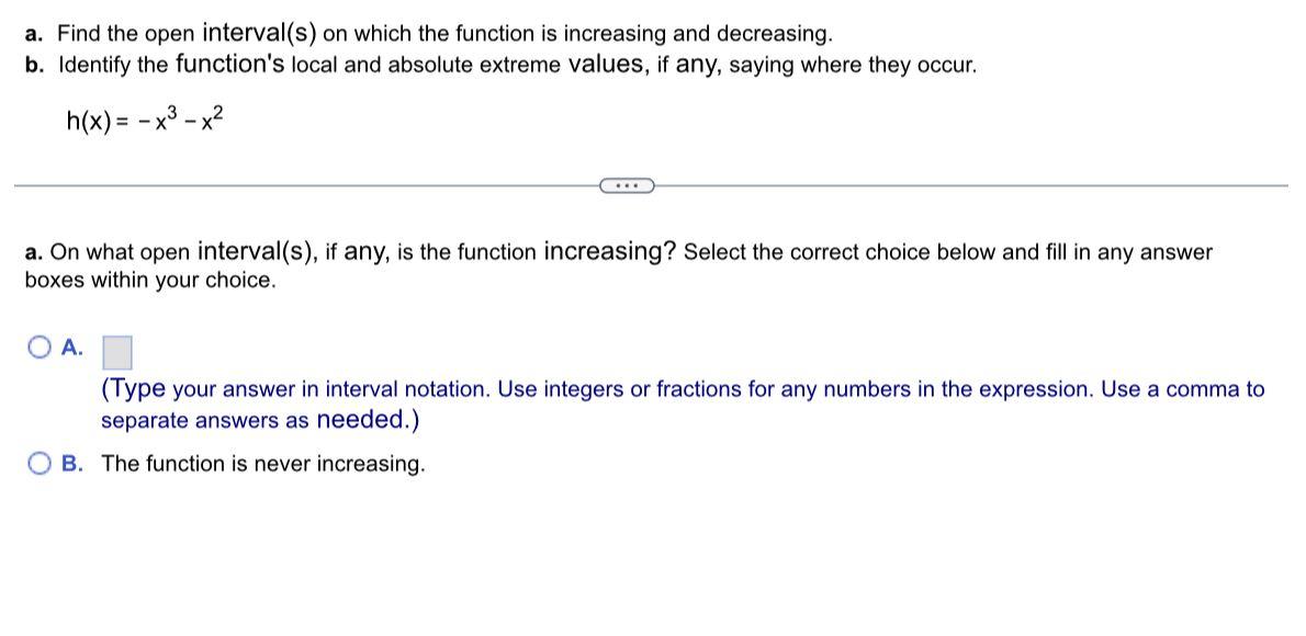 Solved a. Find the open interval(s) on which the function is | Chegg.com