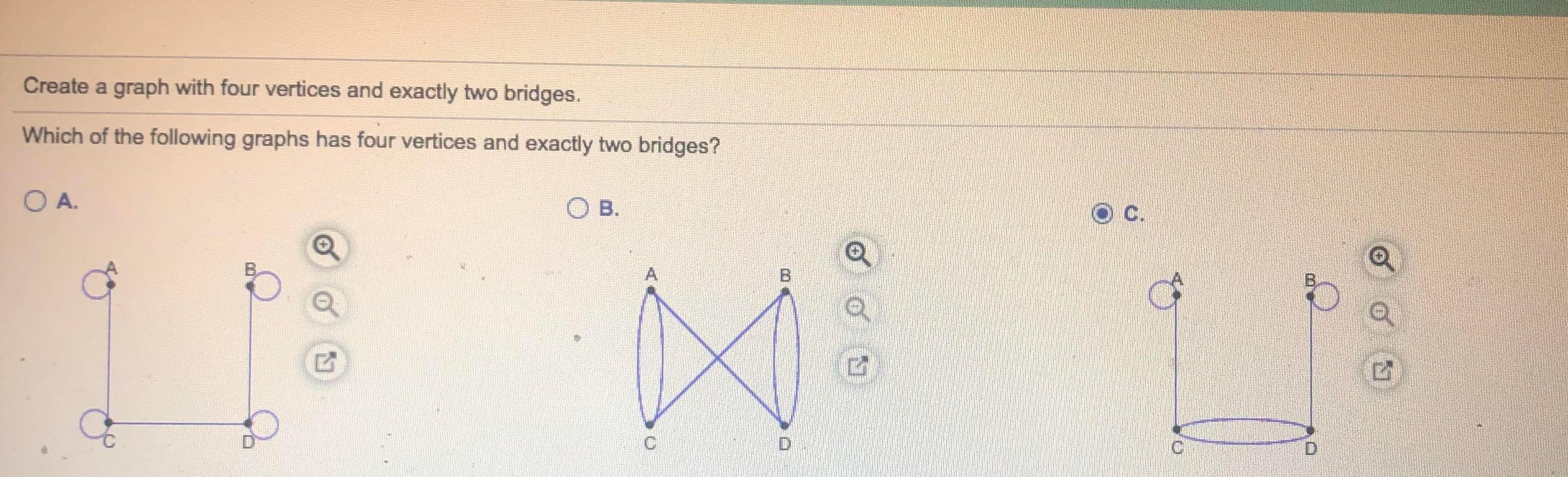 Solved Draw a graph with four odd vertices and at least one | Chegg.com