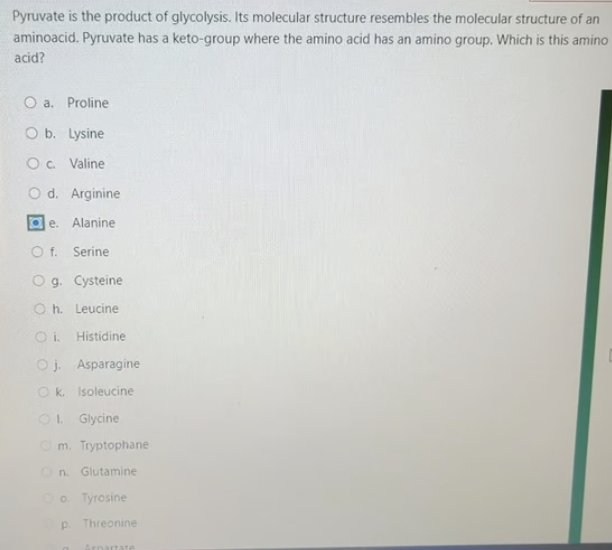 Solved Pyruvate is the product of glycolysis. Its molecular | Chegg.com
