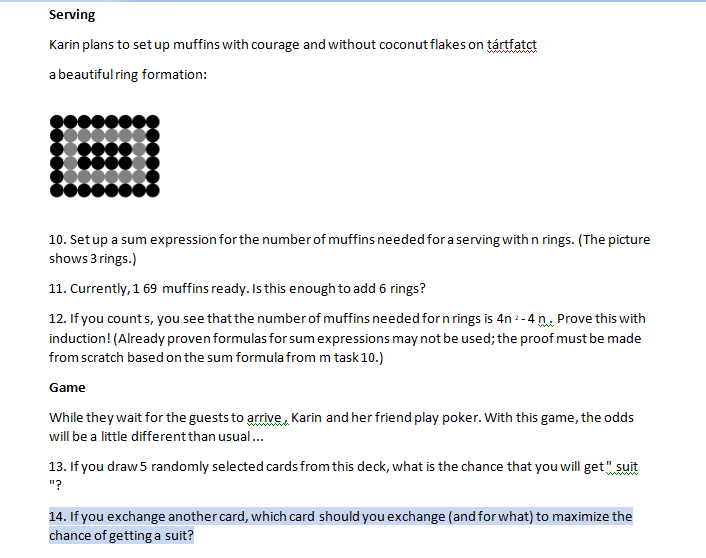 MMA122 Discrete Mathematics 2020 HT1 1- task (version | Chegg.com
