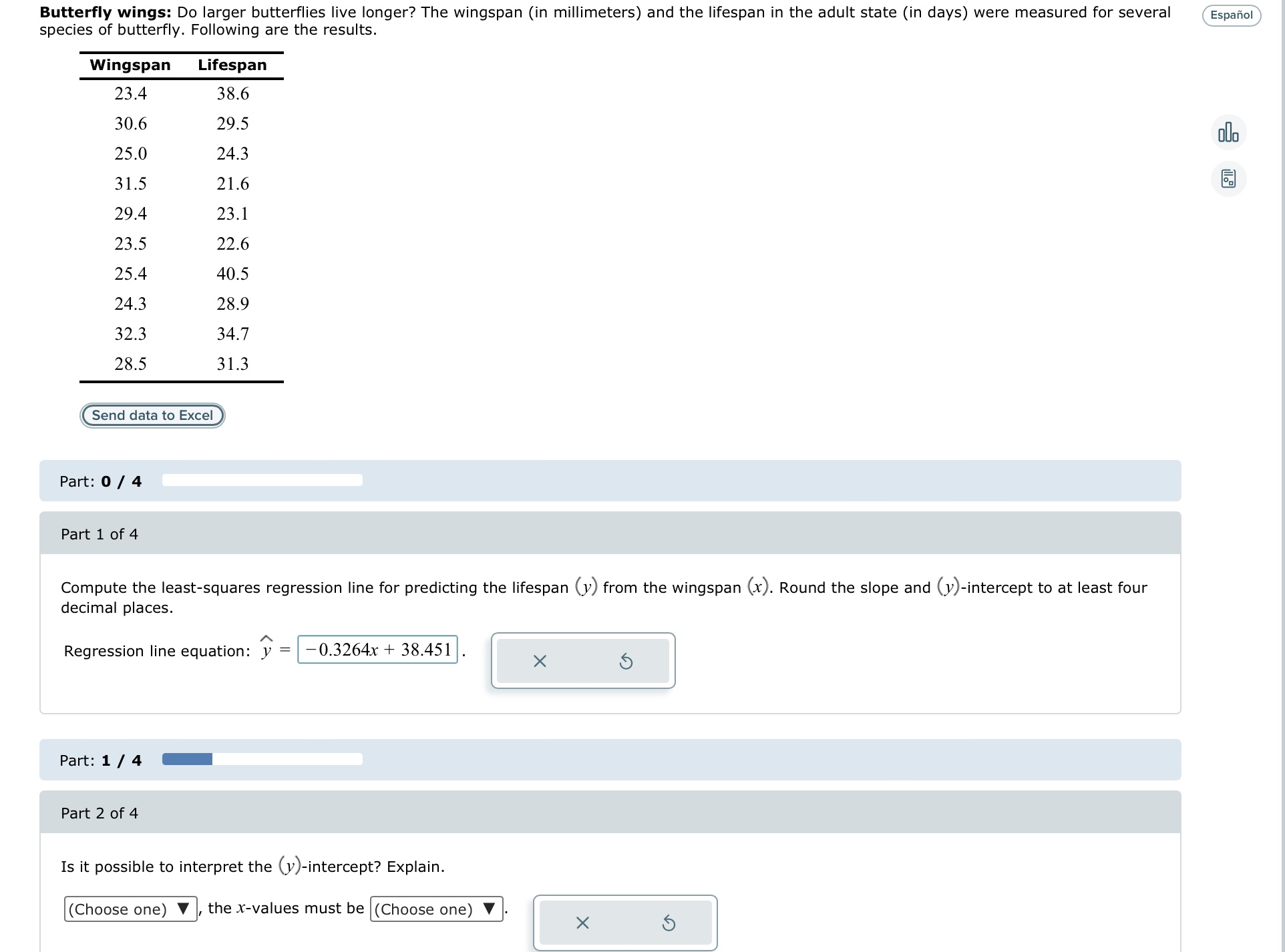 Solved Compute the least-squares regression line for | Chegg.com