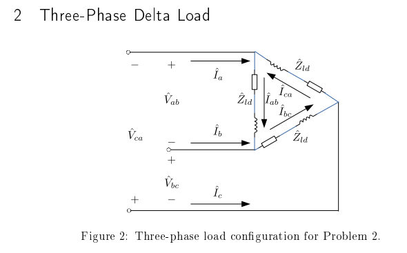 Solved A three-phase ∆-connected load as shown in Figure 2 | Chegg.com