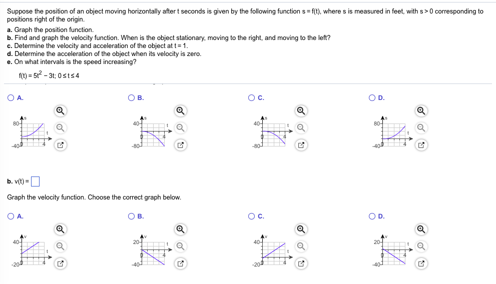 Solved Suppose the position of an object moving horizontally | Chegg.com