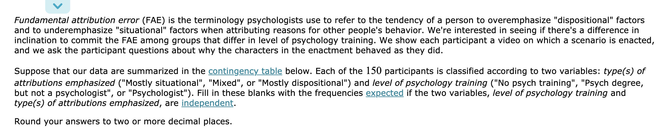 Solved Fundamental attribution error (FAE) is the | Chegg.com