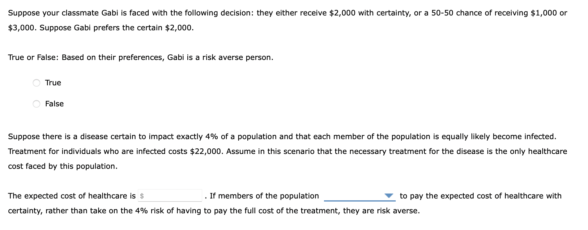 Solved Suppose your classmate Gabi is faced with the | Chegg.com