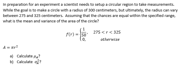 Solved In preparation for an experiment a scientist needs to | Chegg.com