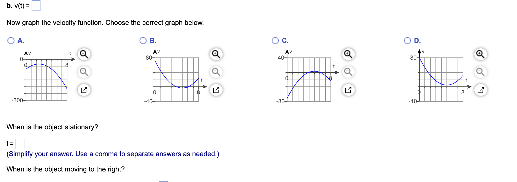 Solved Suppose the position of an object moving horizontally | Chegg.com